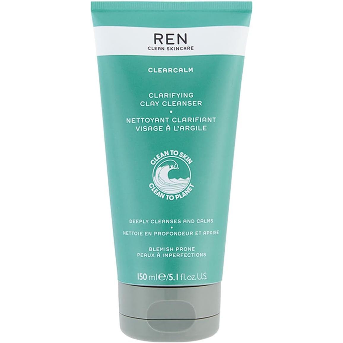 REN Clean Skincare Clearcalm Clarifying Clay Cleanser - 150ml | Deep ...