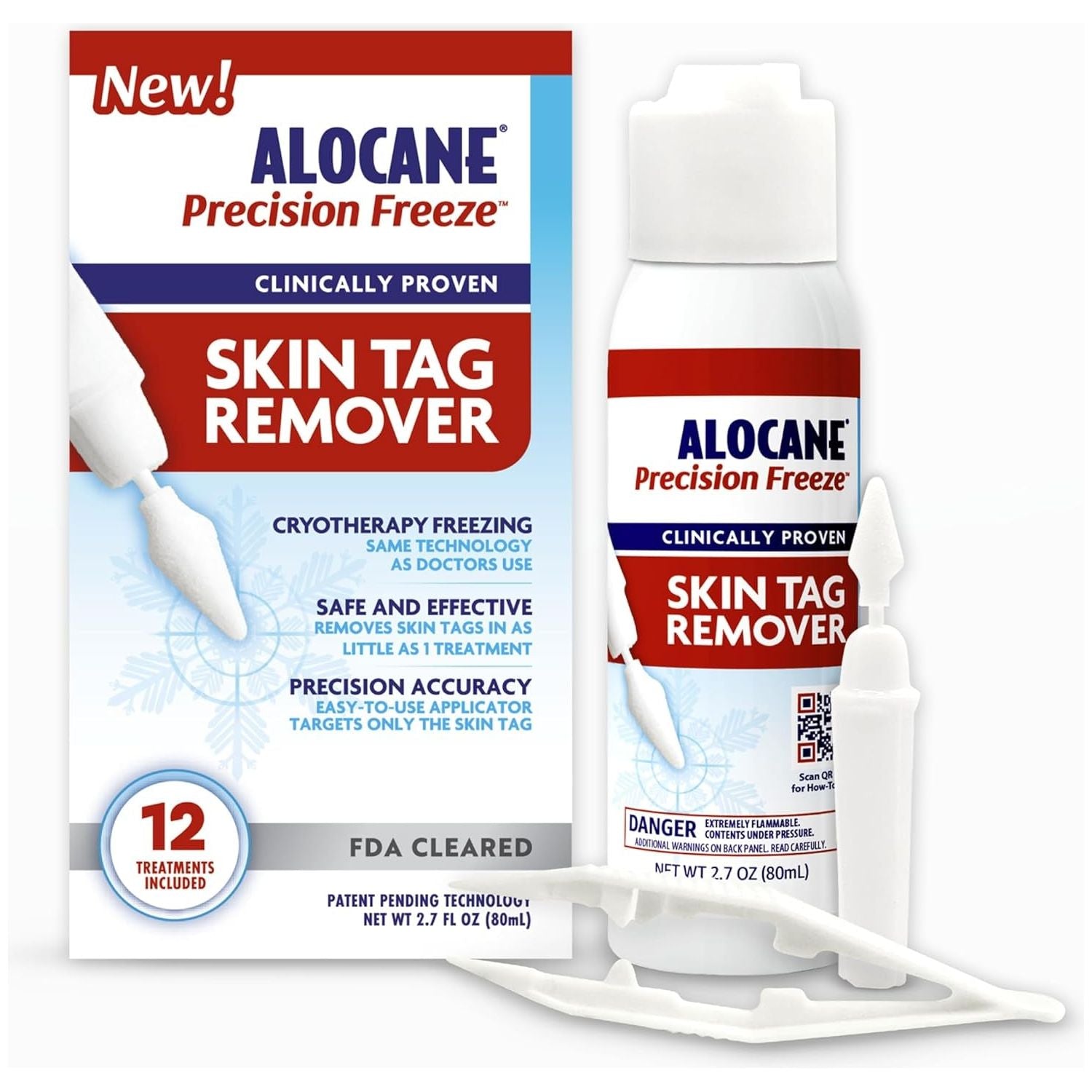 ALOCANE Precision Freeze Skin Tag Remover – 80ml | FDA-Cleared Cryothe ...