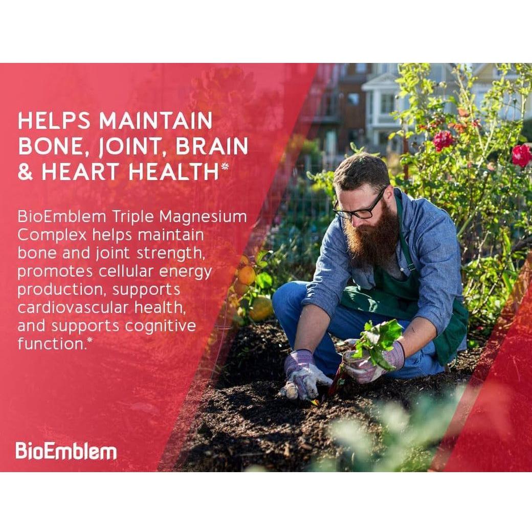 BioEmblem Triple Magnesium Complex 300 mg - 90 Capsules