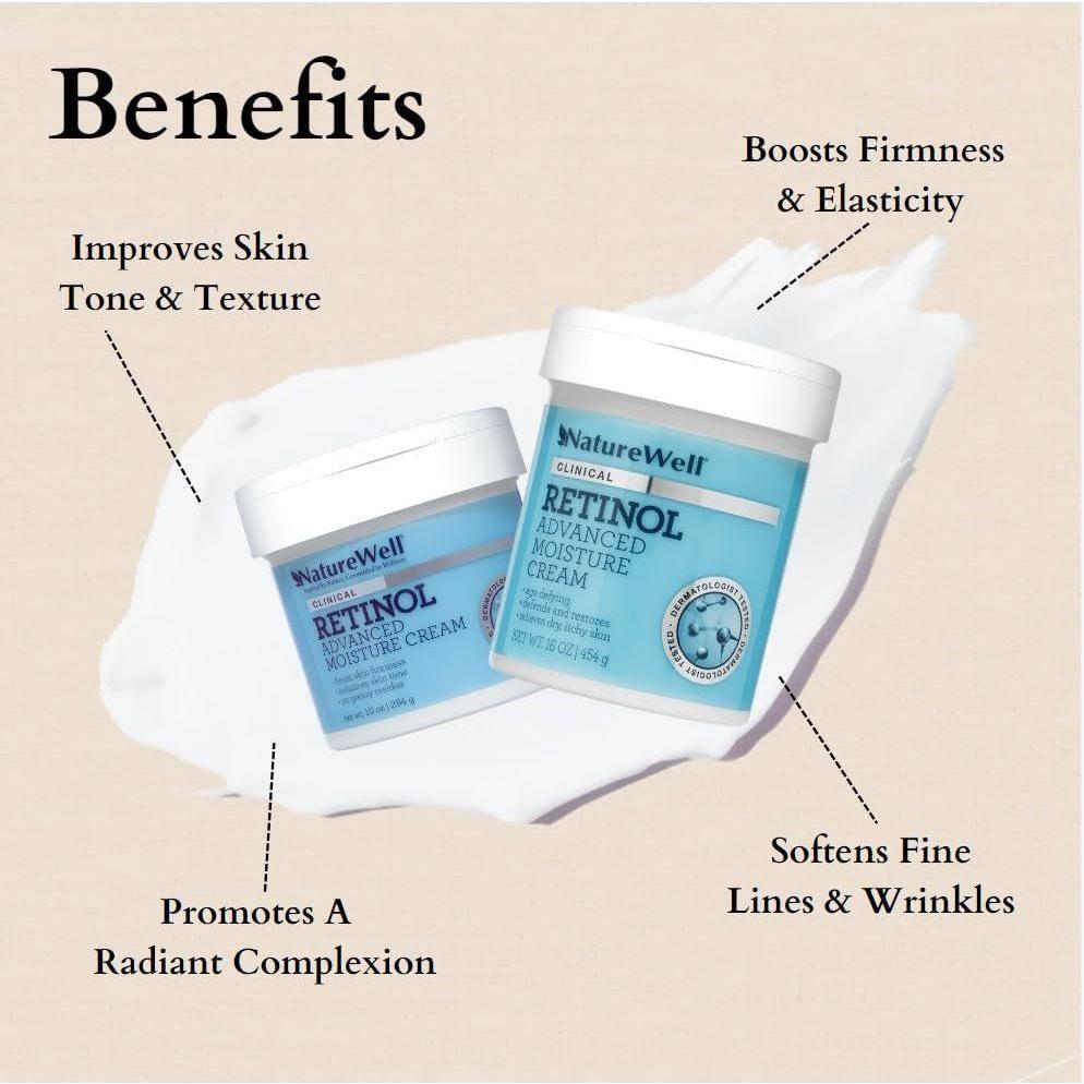 NatureWell Clinical Retinol Advanced Moisture Cream – 454g | Anti-Aging ...