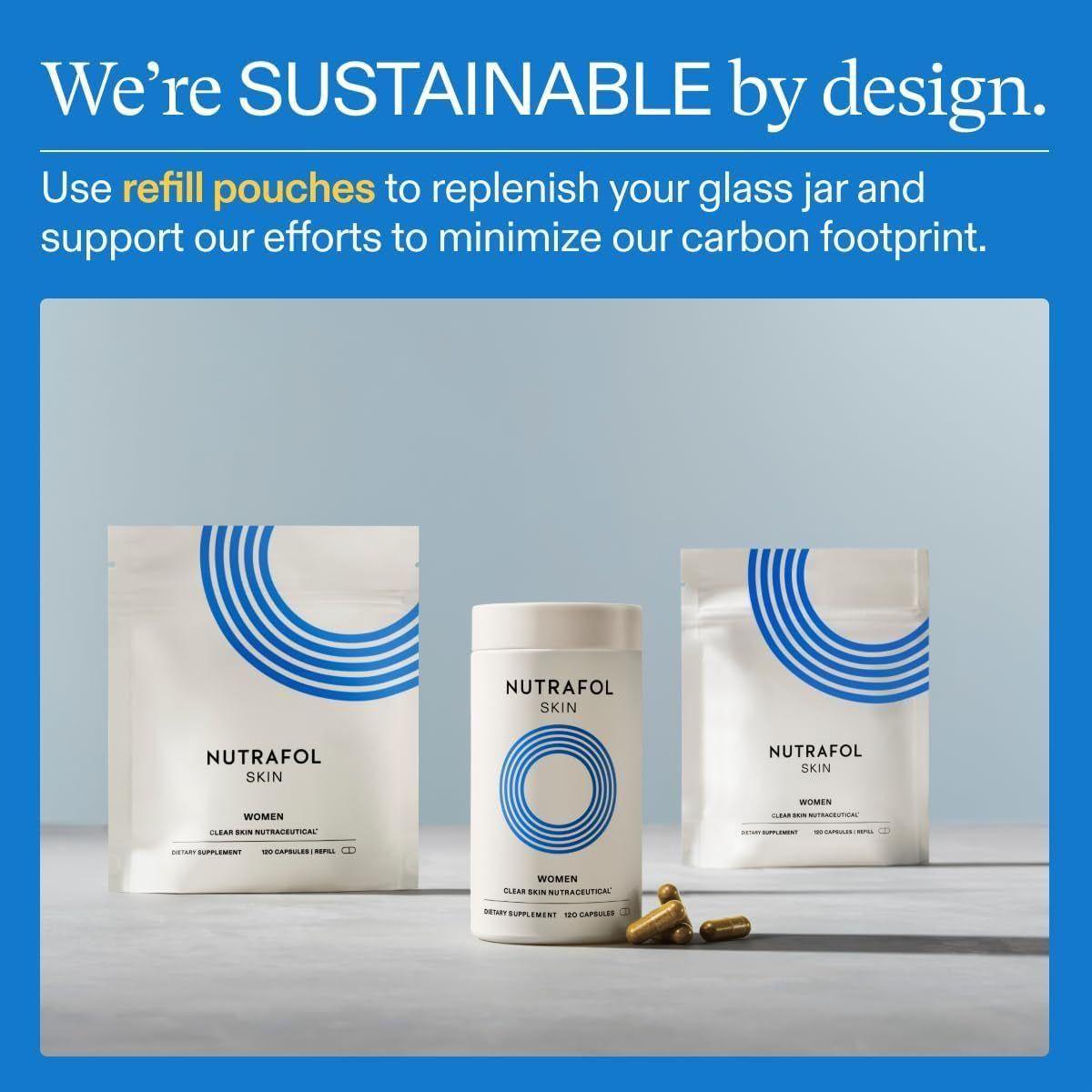 Nutrafol Skin Women Clearer Skin Nutraceutical - 120 Capsules (One ...