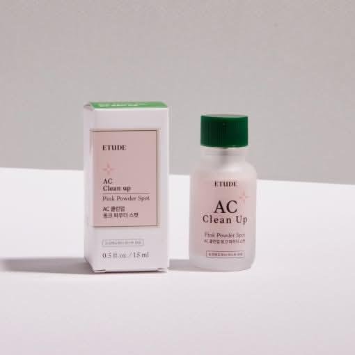 ETUDE AC Clean Up Pink Powder Spot – 15ml | Fast-Acting Calamine Blemi ...