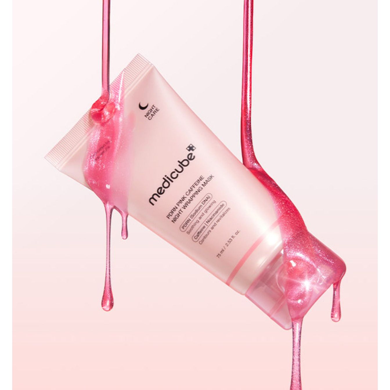 Medicube PDRN Pink Caffeine Night Wrapping Mask – 75ml | Firming, De-P ...