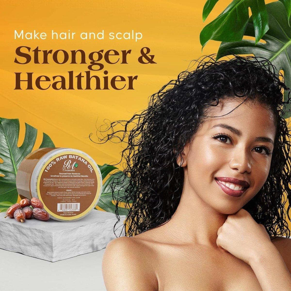 RA Cosmetics Raw Batana Hair Oil - 473ml | Intensive Hair Growth ...